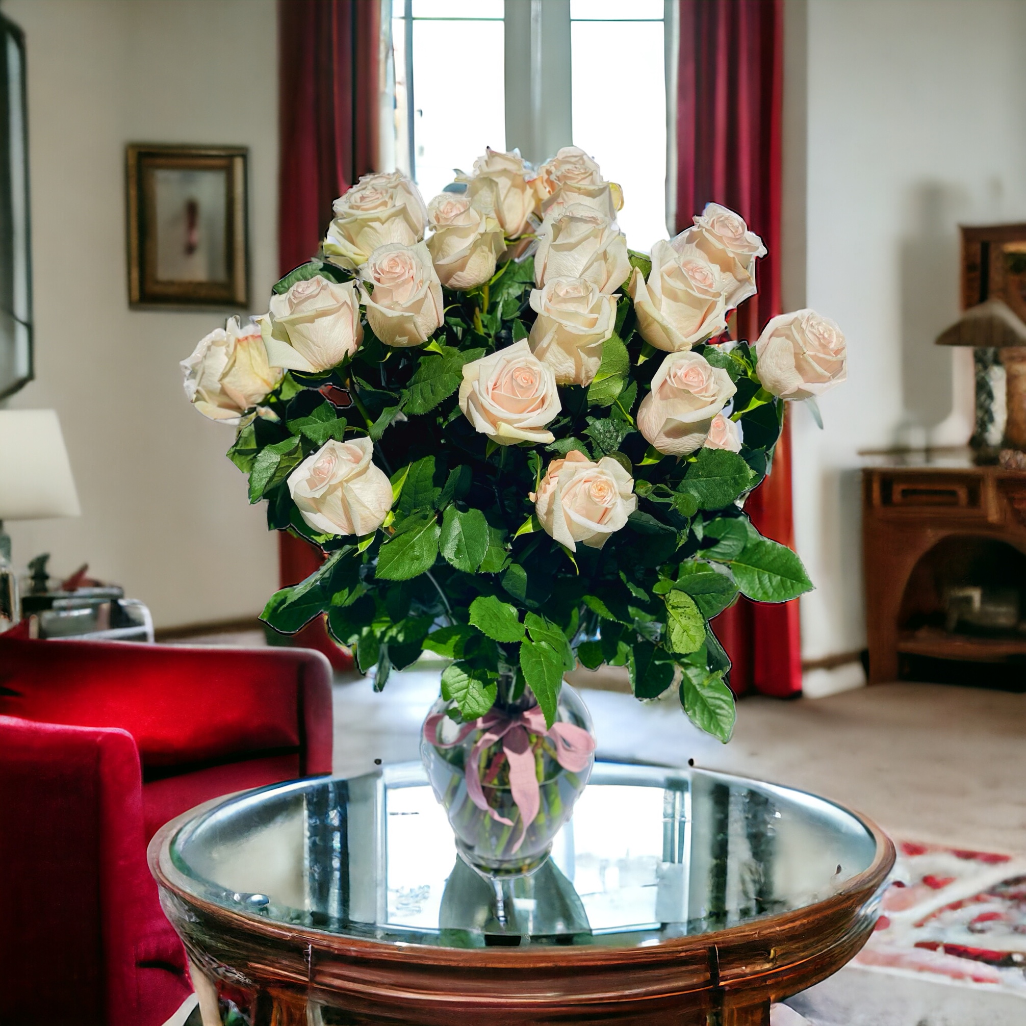 36 Soft Pink Roses | Dancing Daisy