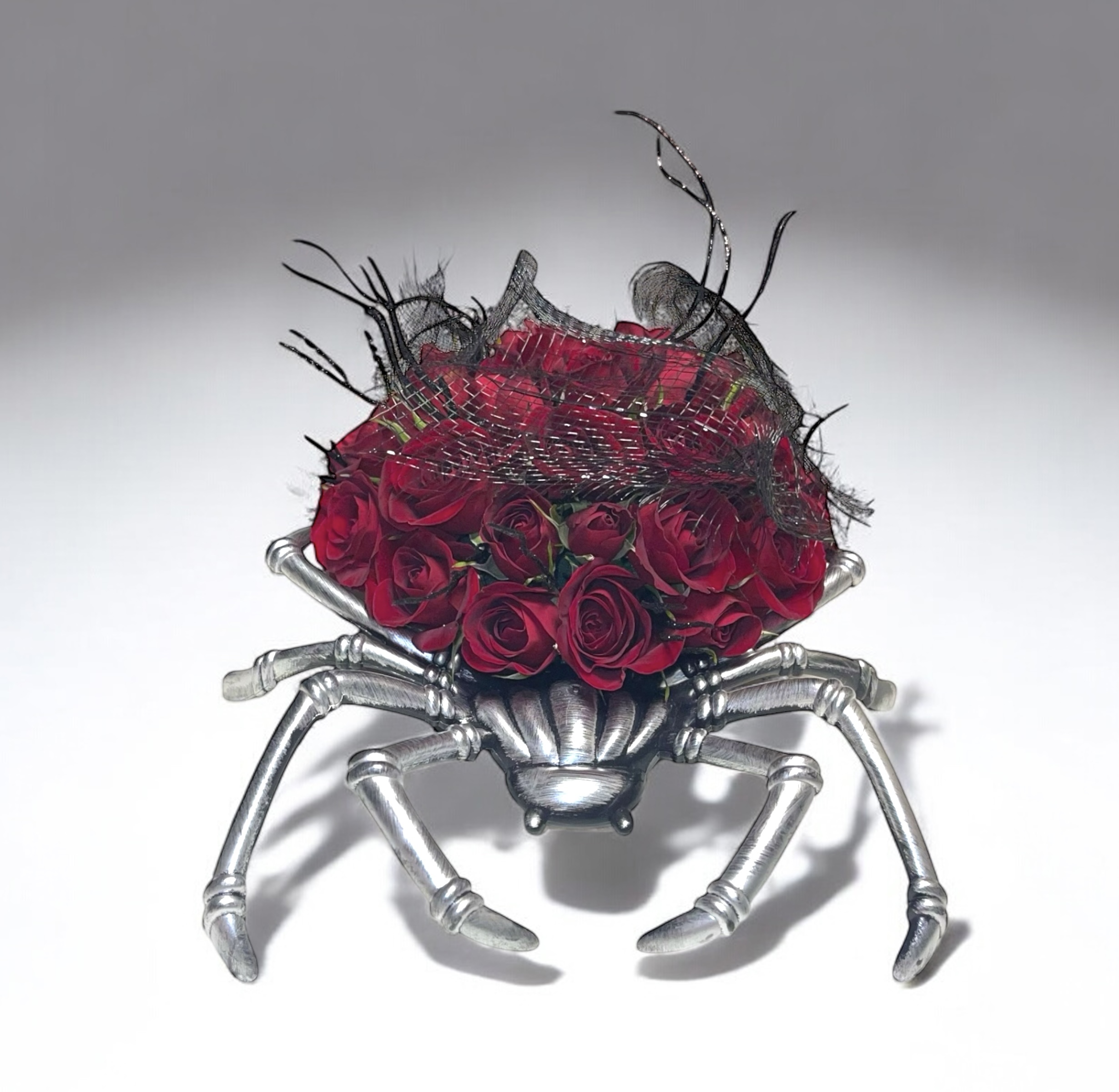 Halloween Spider With Red Roses | Dancing Daisy